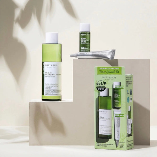 Mary & May Vegan CICA Teatree Toner Special Set | Canada & USA - WanderShop